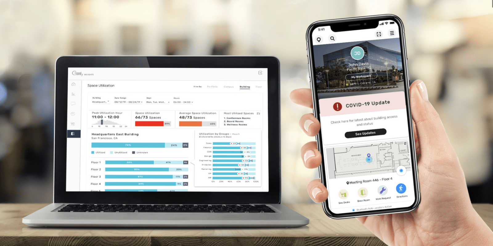 Create a Safe Workplace with Comfy - Enlighted